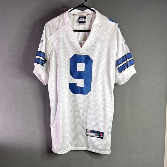 Reebok | Shirts | Equipment Nfl Romo 9 White And Blue Sports Jersey ...